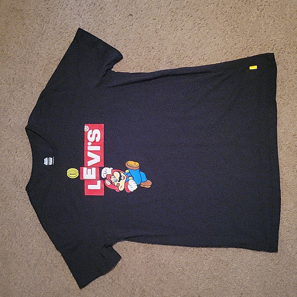 Levi's X Super Mario Boxtab Logo T-Shirt - Gem